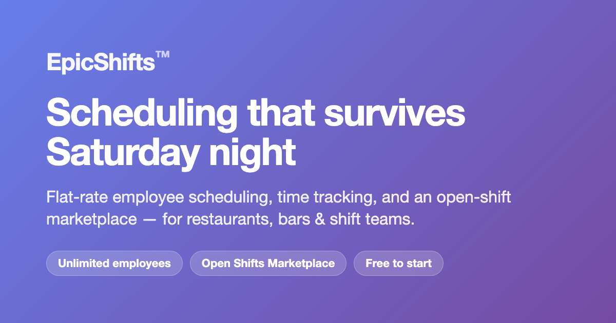 Free Restaurant Labor Cost Tracker (Excel, Auto-Calculating) | EpicShifts™